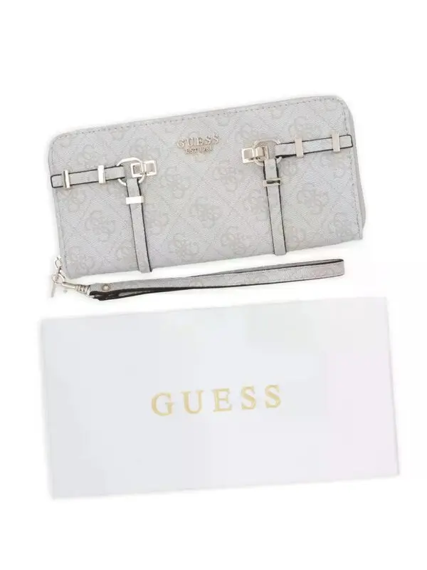 Guess Monogram-print Buckled Wallet