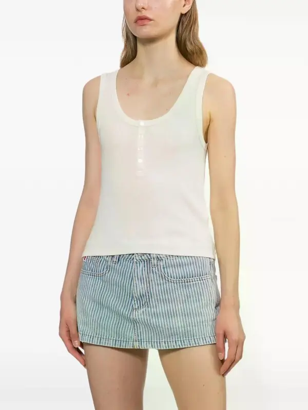 AAPE BY *A BATHING APE Ribbed Henley Tank Top