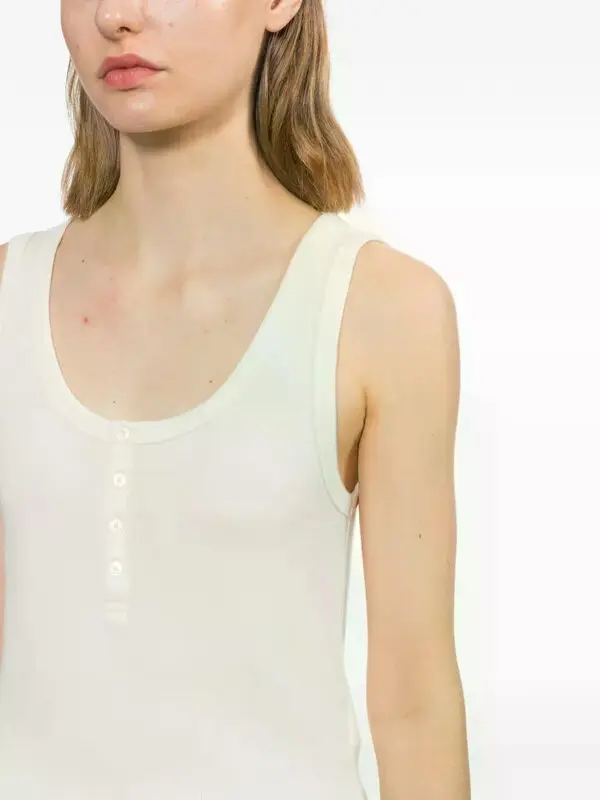 AAPE BY *A BATHING APE Ribbed Henley Tank Top