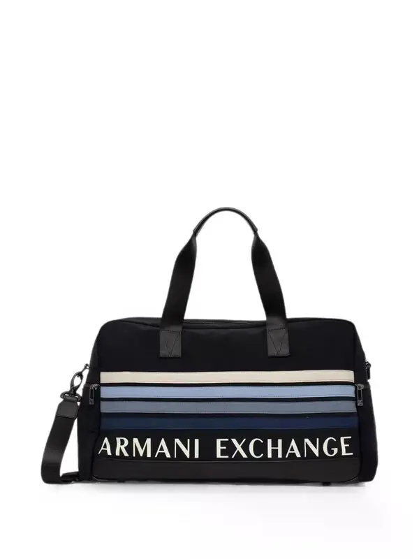 Armani Exchange Logo-print Travel Bag - Blue