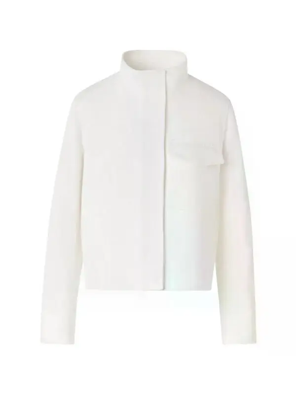 Akris Zip-front Pocket Jacket - White