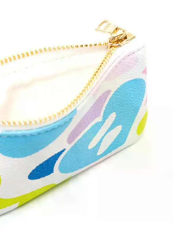 AAPE BY *A BATHING APE Heart-motif Ball-chain Cardholder - White