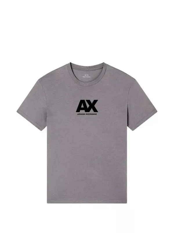 Armani Exchange Logo-print Jersey T-shirt - Grey
