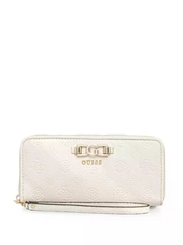 Guess Anise Logo-embossed Zip-around Wallet