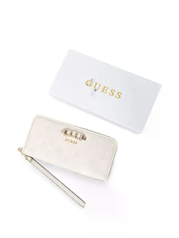 Guess Anise Logo-embossed Zip-around Wallet