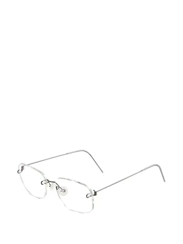LINDBERG Rimless Rectangle-frame Glasses