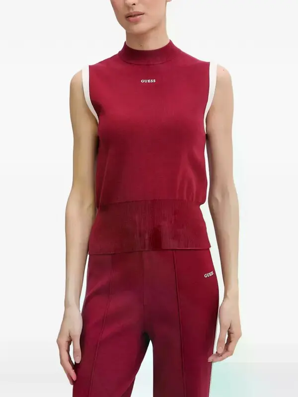 Guess Logo-print High-neck Vest