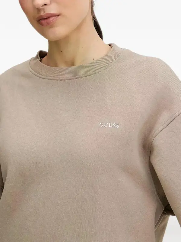 Guess Nat Logo-print Drop-shoulder Sweatshirt