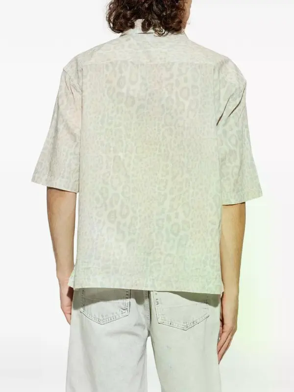 ALLSAINTS Cruz Leo Leopard-print Short-sleeve Shirt