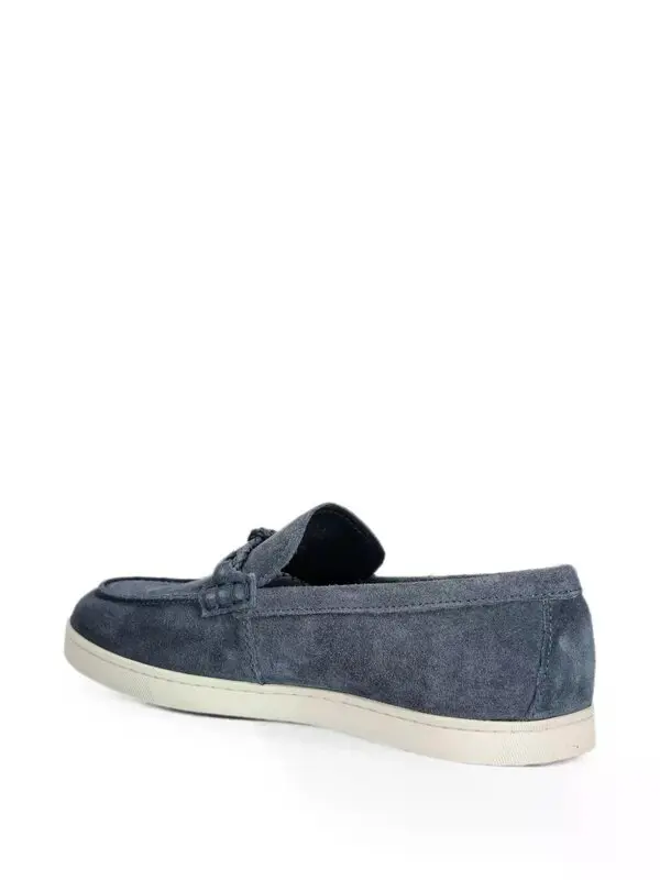 Guess Heaws Logo-plaque Suede Loafers