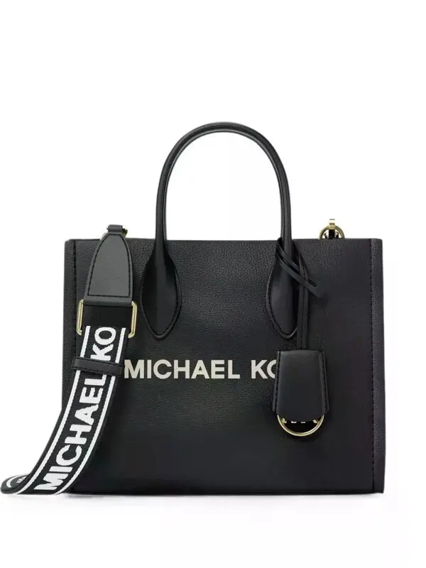 Michael Kors Small Mirella Leather Tote Bag - Black