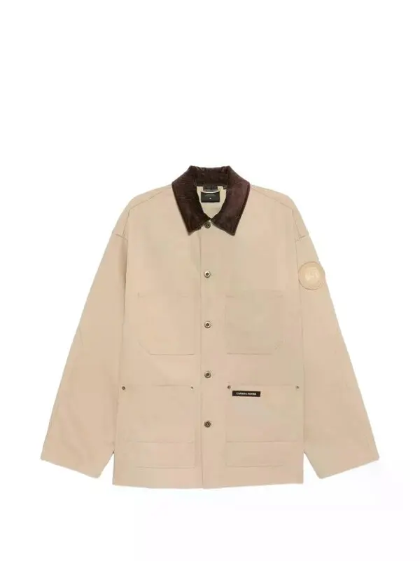 Canada Goose Corduroy Collar Patch Pocket Jacket - Neutrals