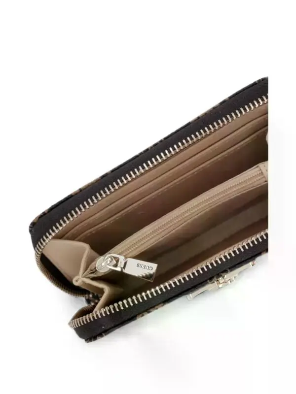Guess Emelie Logo-print Zip-around Wallet