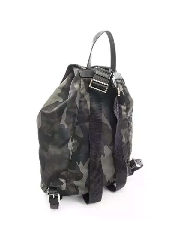 Prada Camouflage Pattern Backpack - Grey