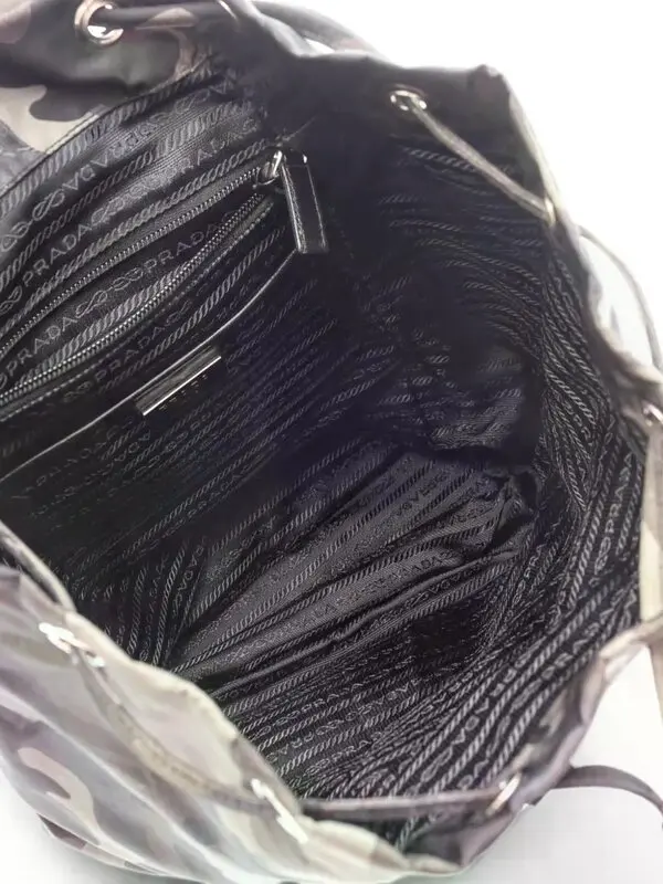 Prada Camouflage Pattern Backpack - Grey
