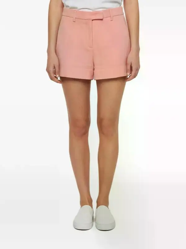 Emilio Pucci High-waisted Crepe Shorts - Pink