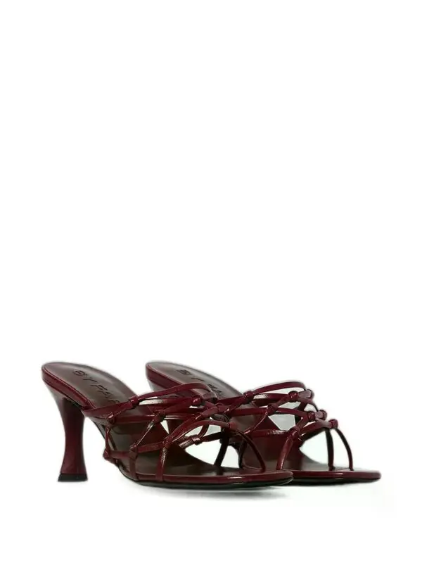 By Far Malaya Sour Knotted Leather Sandals
