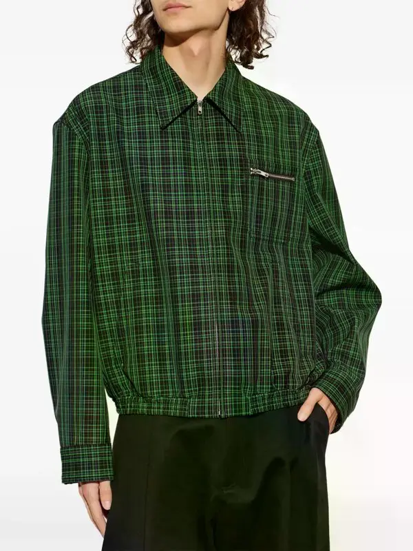 Marni Plaid-pattern Zip-up Jacket