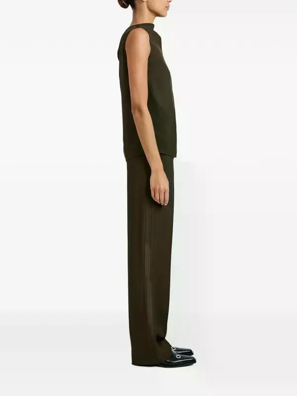 Proenza Schouler Eco Hammered Viscose Wide Leg Pants
