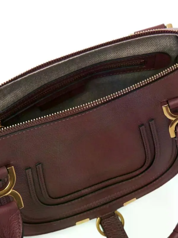 Chloé Marcie Grained Leather Shoulder Bag - 27m