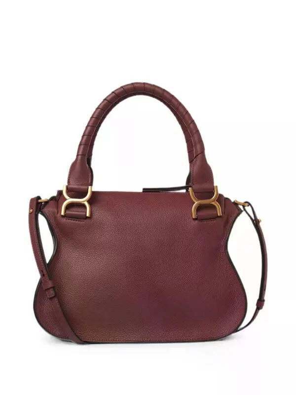 Chloé Marcie Grained Leather Shoulder Bag - Brown