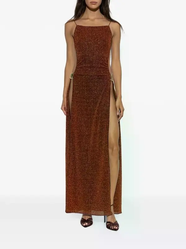 Oseree Shell-embellished Maxi Dress