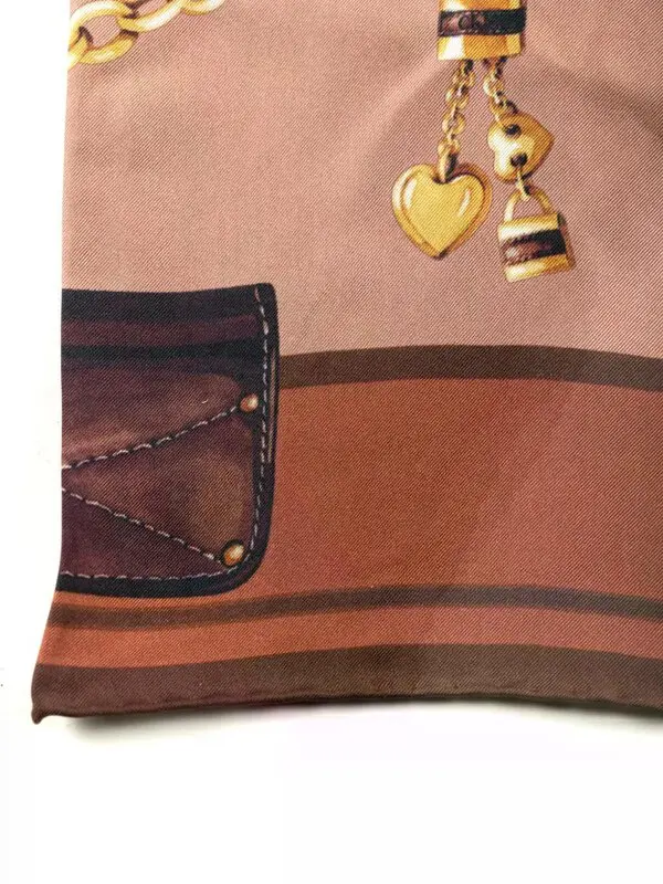 Chloé Paddington Silk Scarf - Brown
