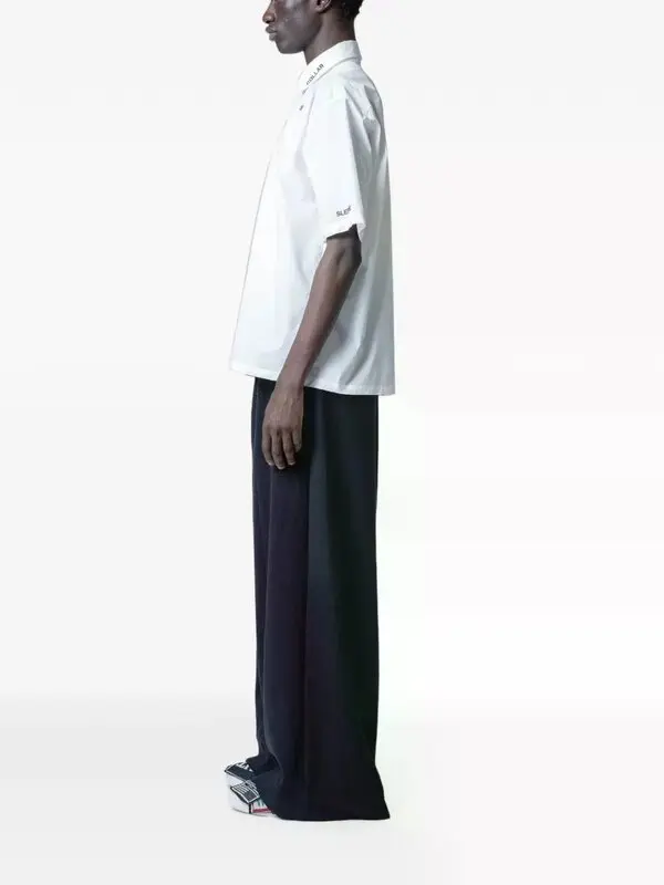 YOSHIOKUBO Pleated Wide-leg Trousers