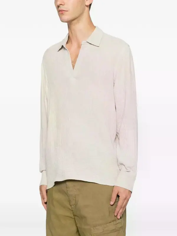 MC2 SAINT BARTH Ventotene Cotton-goffer Long-sleeved Shirt