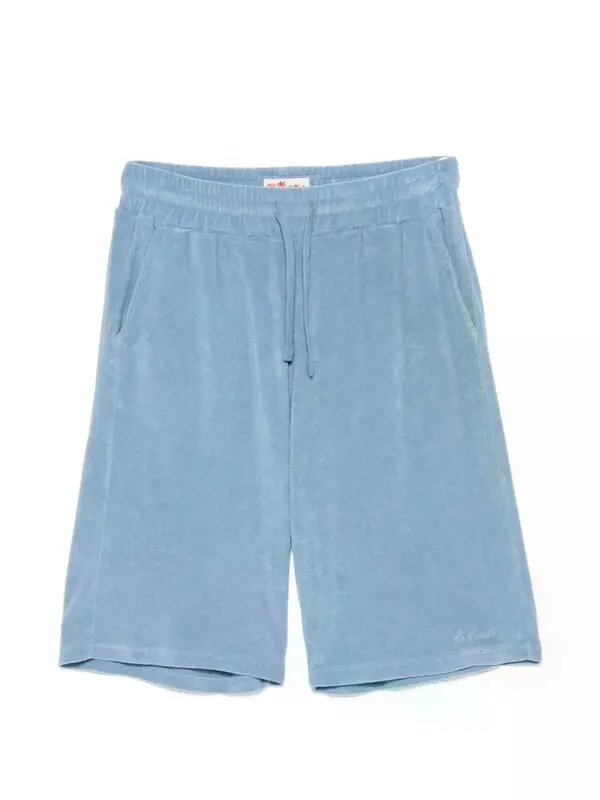 MC2 SAINT BARTH Randle Sponge Terry-cloth Drawstring Shorts - Blue