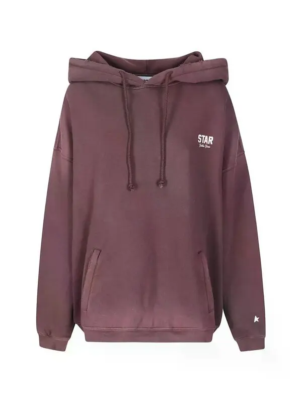 GOLDEN GOOSE Distressed Logo Hoodie