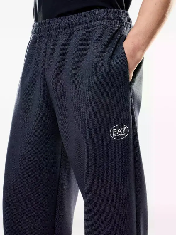 EA7 Logo-print Elasticated-waist Track Pants