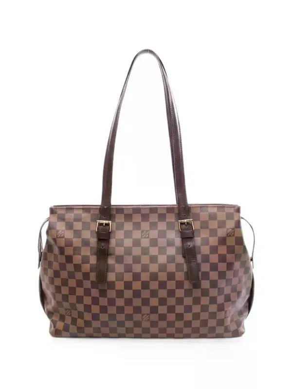 LOUIS VUITTON 2006 Chelsea Damier Ebène Tote Bag - Brown