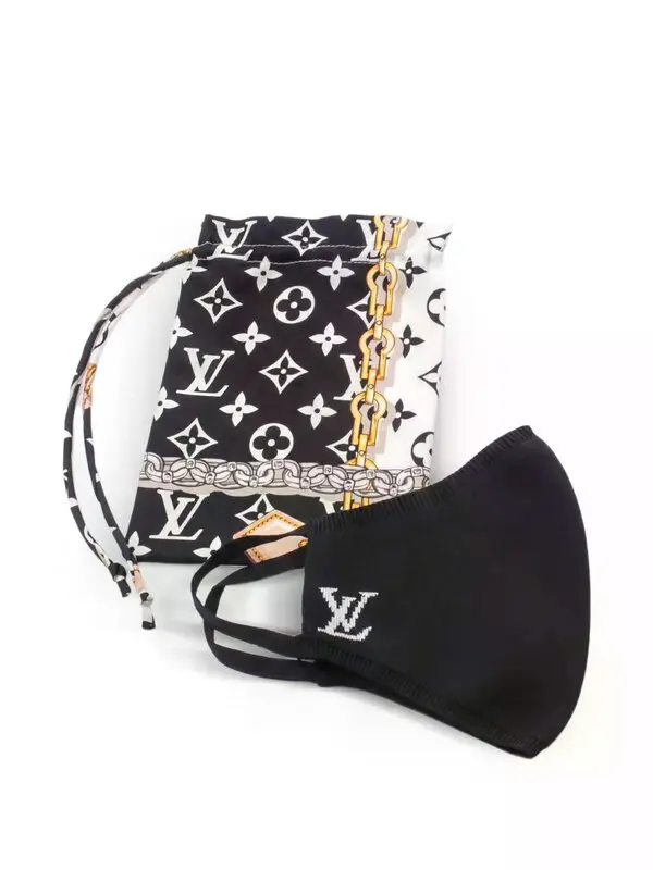 LOUIS VUITTON Logo-embroidered Face Mask