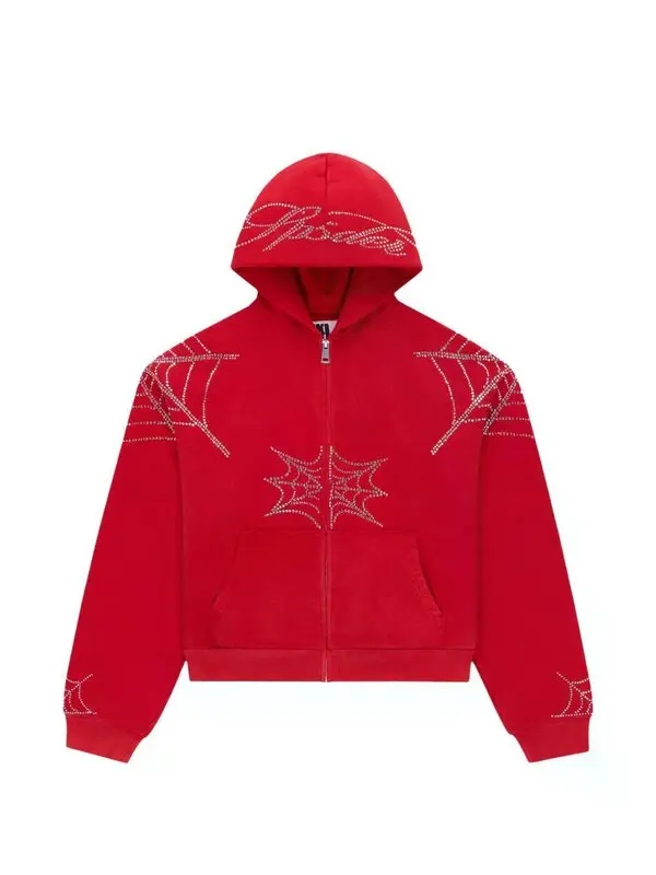 SP5DER Rhinestone-embellishment Hoodie