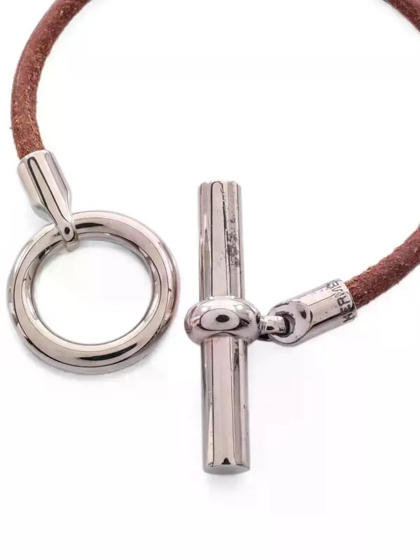 Hermès Glennan Leather Bracelet With -tone Hardware