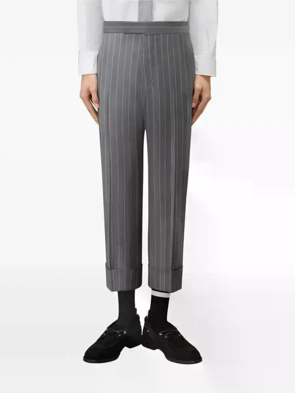 Thom Browne Chalk-stripe Wool Trousers