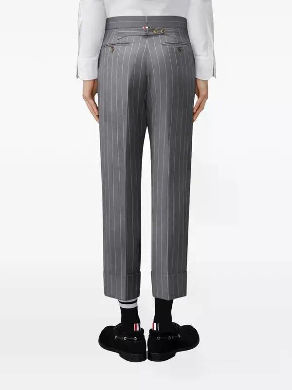 Thom Browne Chalk-stripe Wool Trousers