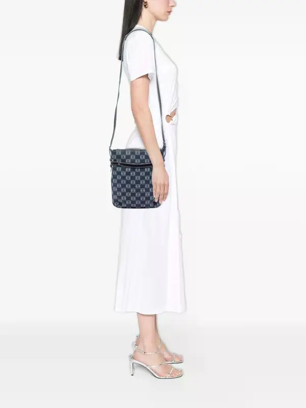 Loewe 2004 Anagram Coated Canvas Crossbody Bag - Blue