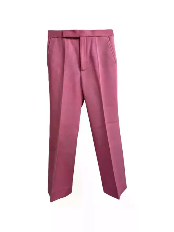 Celine 2010s Wool Straight-leg Trousers