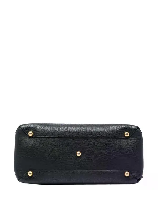 Burberry 2000-2017 Medium Leather And House Check Banner Satchel