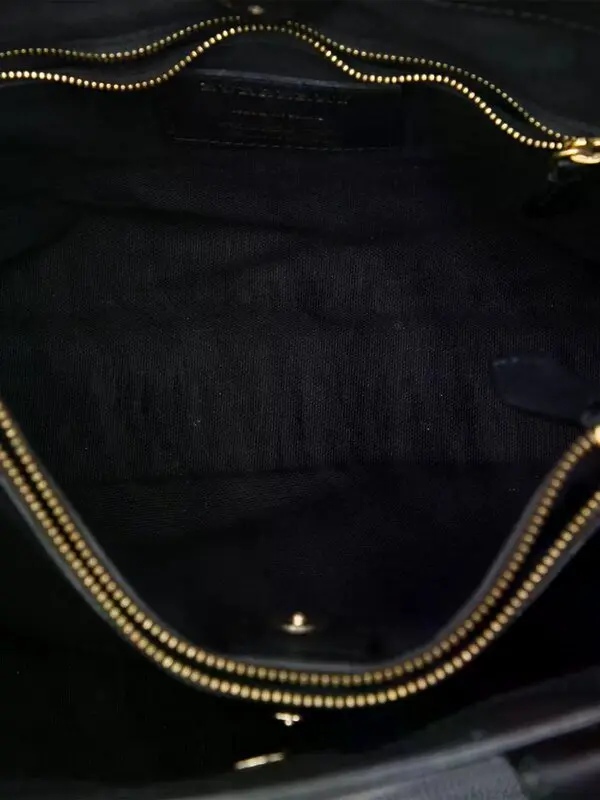 Burberry 2000-2017 Medium Leather And House Check Banner Satchel