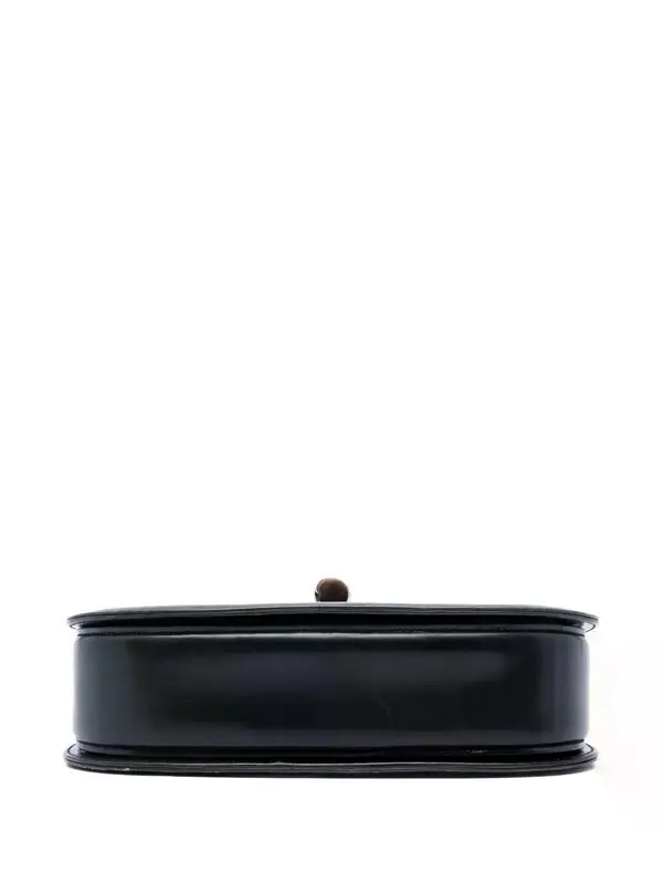 Gucci 20th Century Calfskin Bamboo Night Satchel - Black