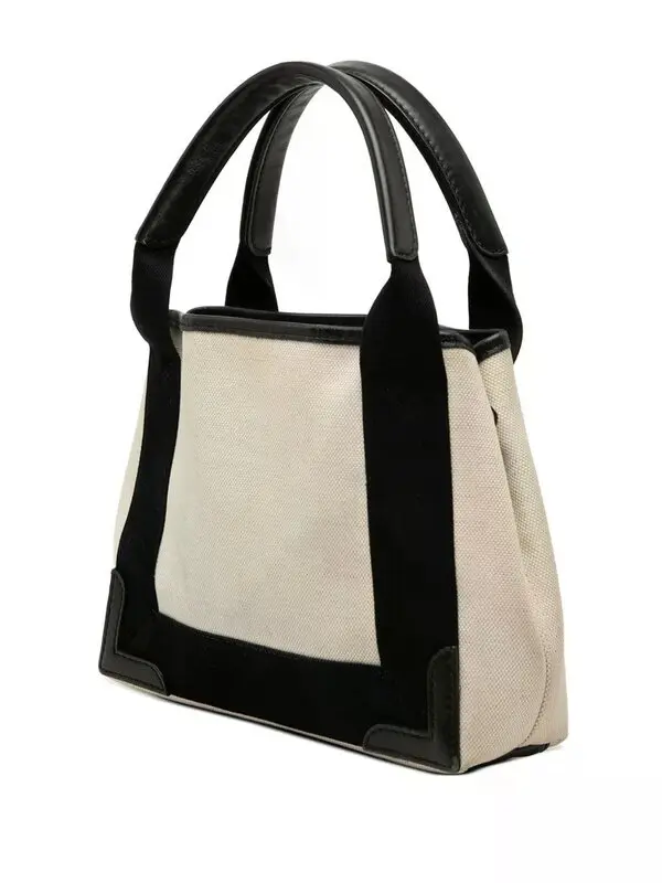 Balenciaga Canvas Navy Cabas Xs Satchel