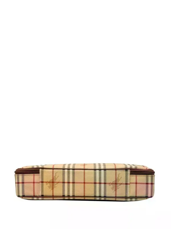 Burberry Haymarket Check Coated Canvas Business Bag