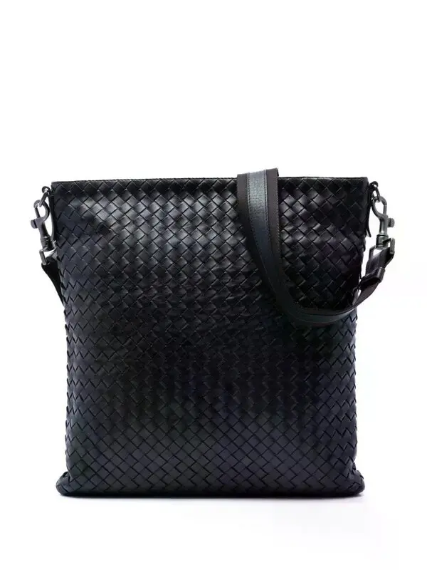 Bottega Veneta 2012-2026 Nappa Intrecciato Vn Crossbody Bag - Black