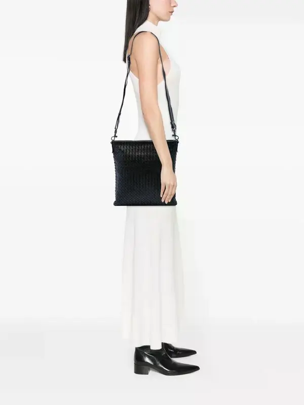 Bottega Veneta Nappa Intrecciato Vn Crossbody Bag - Black