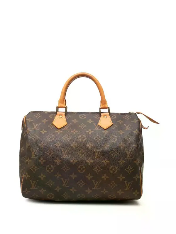 LOUIS VUITTON 1995 Monogram Speedy 30 Boston Bag - Brown