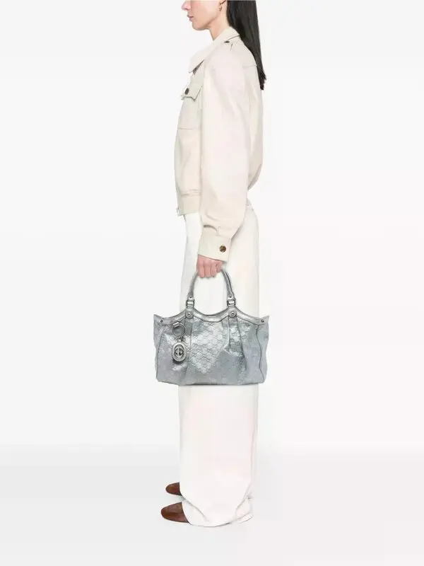 Gucci 2016-2026 Medium Metallic Guccissima Sukey Tote Bag