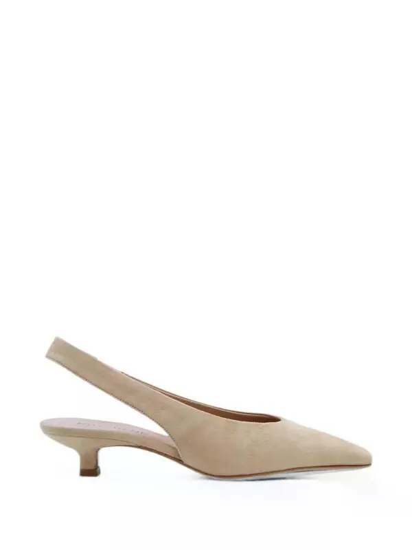 NOTABENE Eleonora 35 Square-toe Slingback Pumps - Neutrals